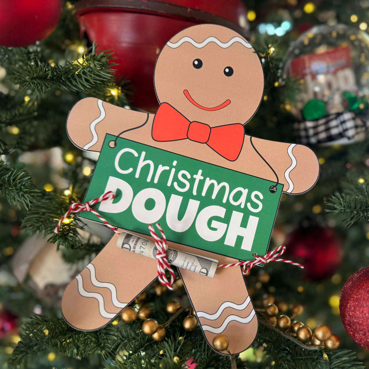 Printable Christmas Dough Gingerbread Man Tags and Bag Toppers (PDF ...