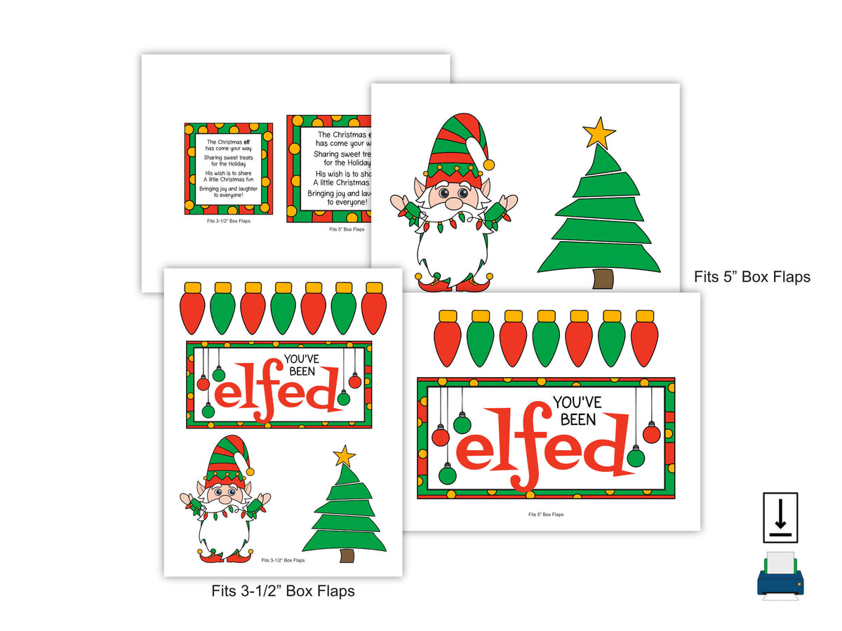 You've Been Elfed Care Package Printables (PDF) – Sunshine And Rainy Days
