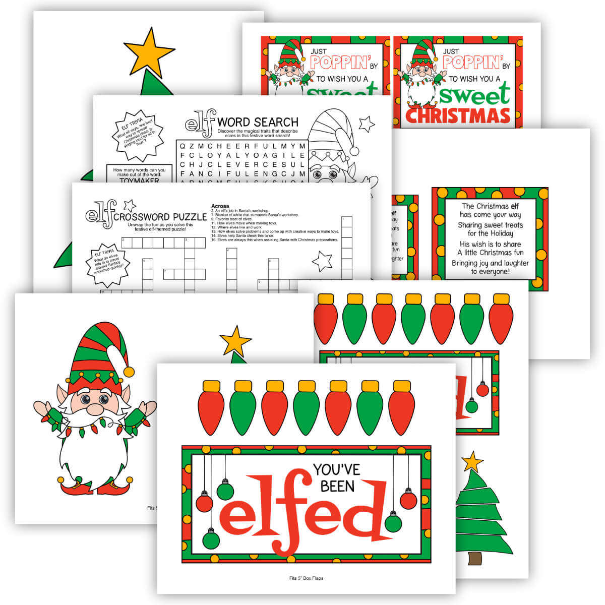 You've Been Elfed Care Package Printables (PDF) – Sunshine And Rainy Days