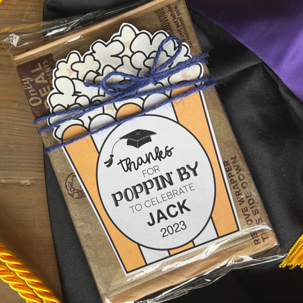 Graduation Popcorn Party Favor (PDF) – Sunshine And Rainy Days