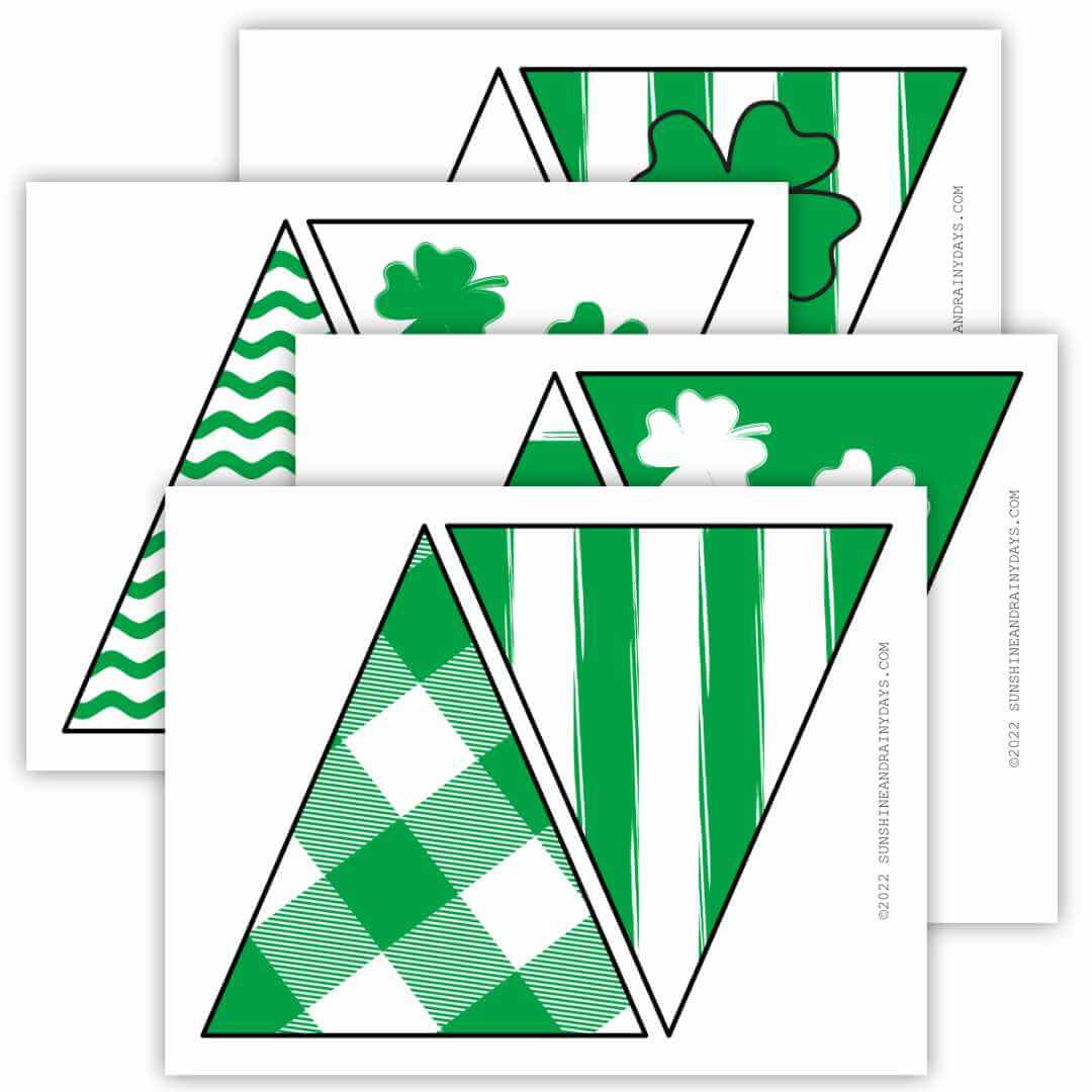 St. Patrick's Day Banner Flags (PDF) – Sunshine And Rainy Days