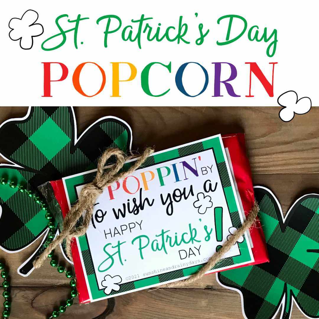 St. Patrick's Day Popcorn (PDF) – Sunshine And Rainy Days