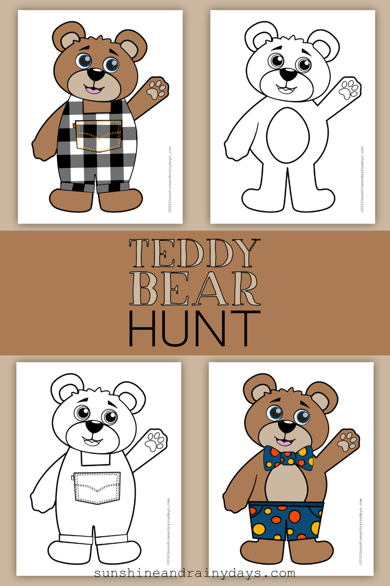 Teddy Bear Hunt From The Road (PDF) – Sunshine And Rainy Days