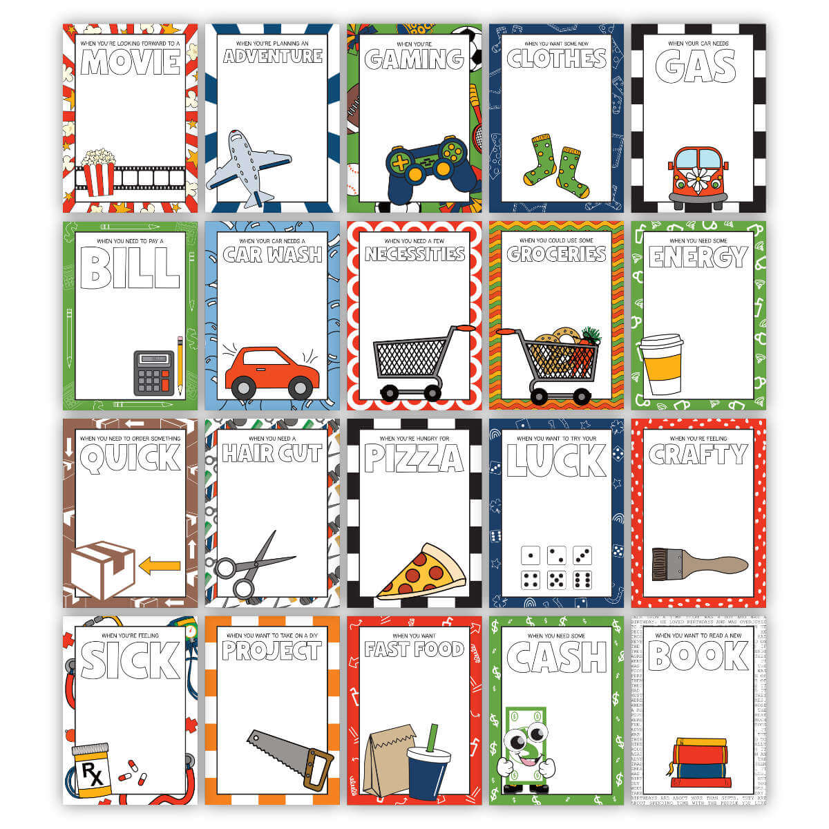 Birthday Gift Card Book (PDF) – Sunshine And Rainy Days