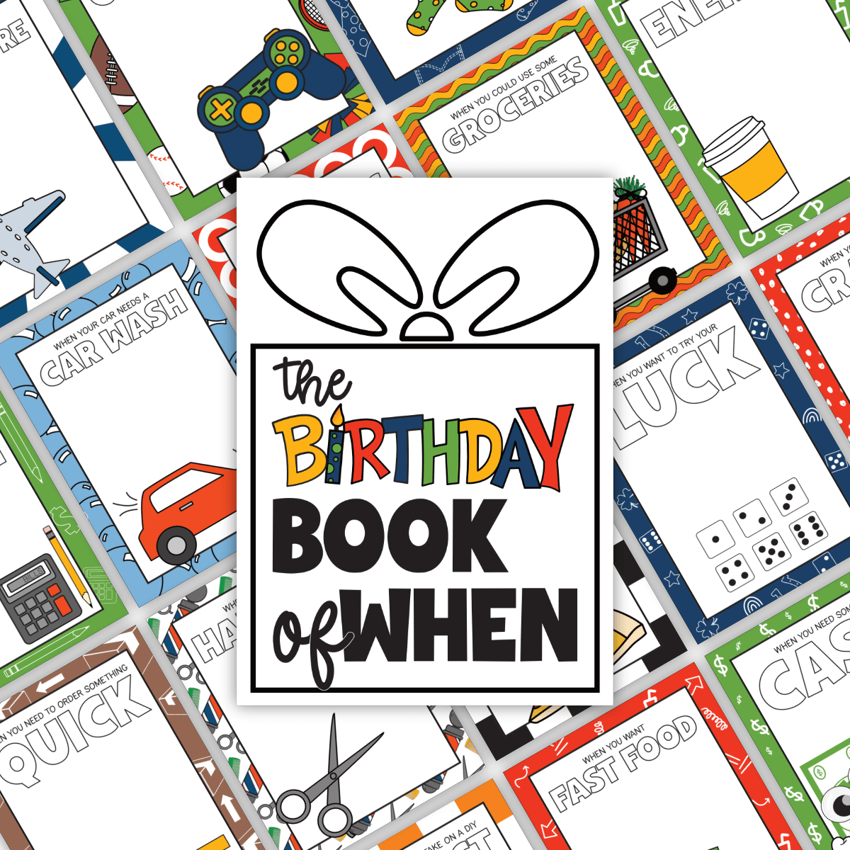 Birthday Gift Card Book (PDF) – Sunshine And Rainy Days