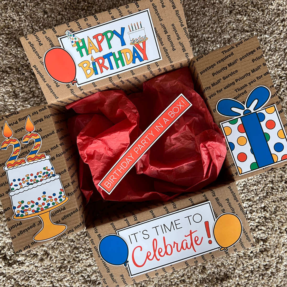 Birthday Party In A Box (PDF) – Sunshine And Rainy Days