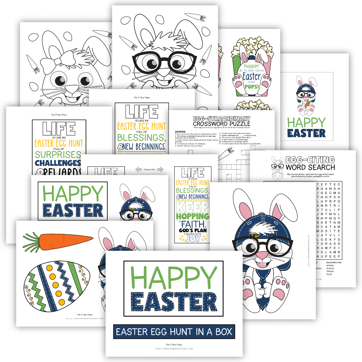 Easter Care Package Printables (PDF) – Sunshine And Rainy Days