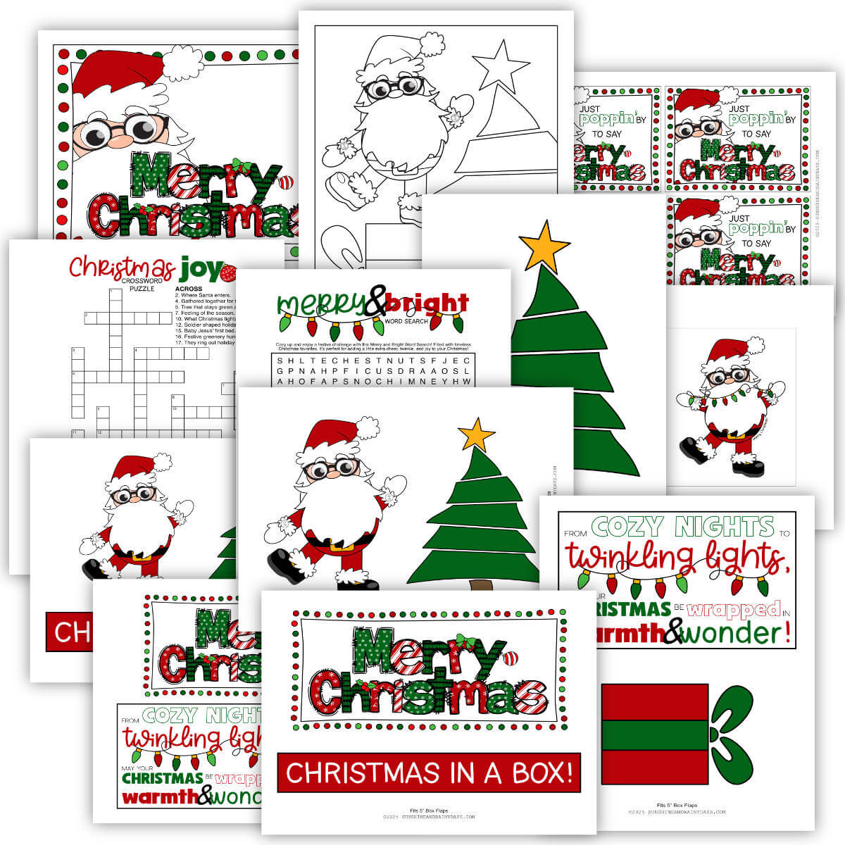 Christmas Care Package Printables (PDF) – Sunshine And Rainy Days