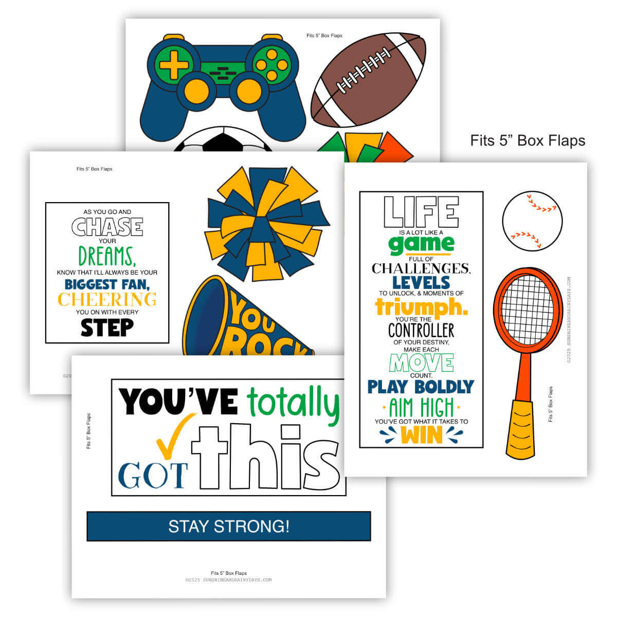 Stay Strong Care Package Printables (PDF) – Sunshine And Rainy Days