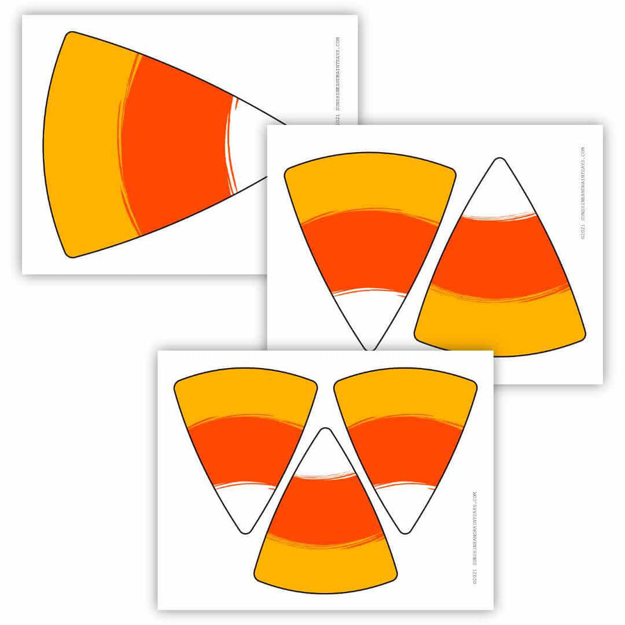 Candy Corn Banner Flags (PDF) – Sunshine And Rainy Days