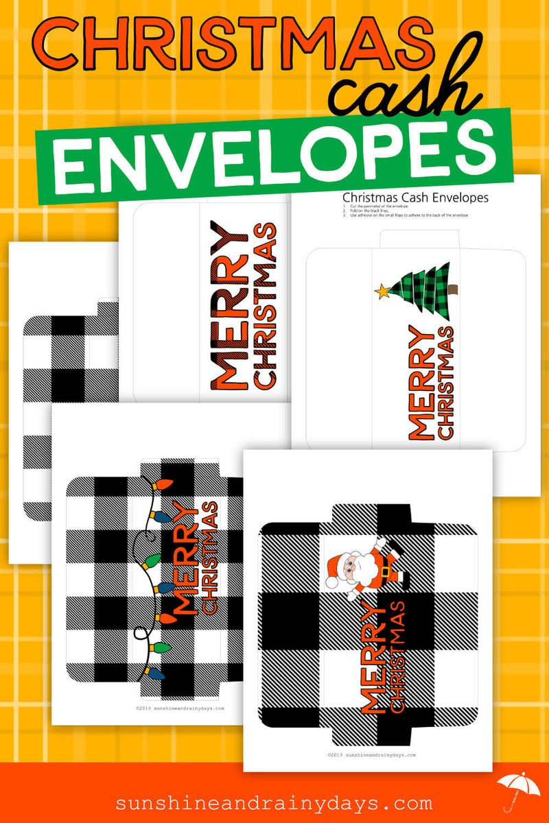 Christmas Cash Envelopes (PDF) – Sunshine And Rainy Days