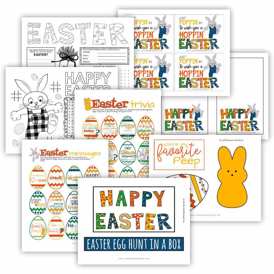 Easter Care Package Printables - PDF – Sunshine And Rainy Days