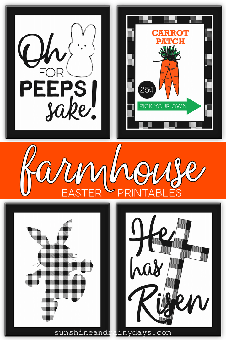 Farmhouse Easter Signs (PDF) – Sunshine And Rainy Days