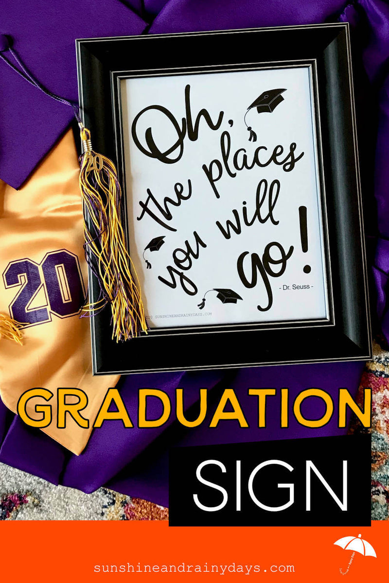 Graduation Sign (PDF) – Sunshine And Rainy Days