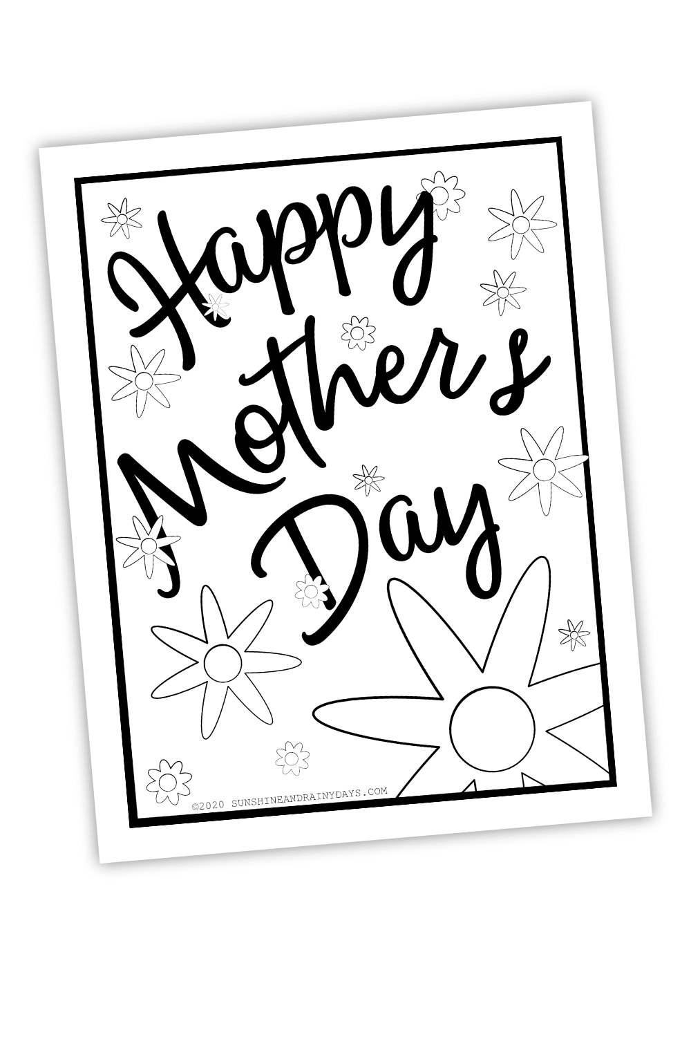 coloring pages for mothers day