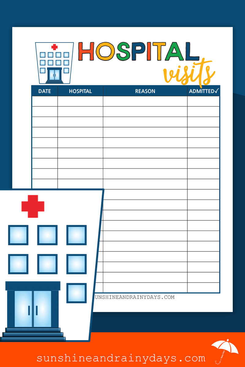 Hospital Visits (PDF) – Sunshine And Rainy Days