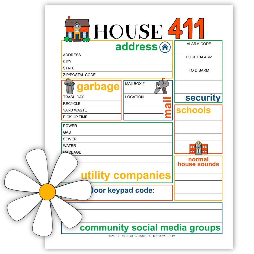 House 411 (PDF) – Sunshine And Rainy Days