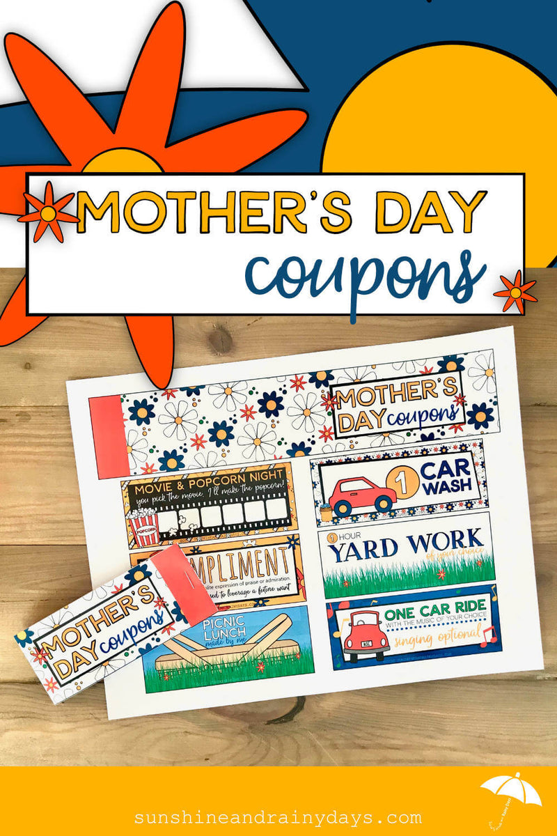 Mother's Day Coupons (PDF) – Sunshine And Rainy Days