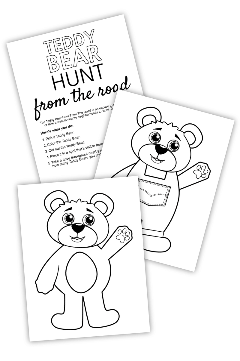 Teddy Bear Hunt From The Road For Bloggers (PDF) – Sunshine And Rainy Days