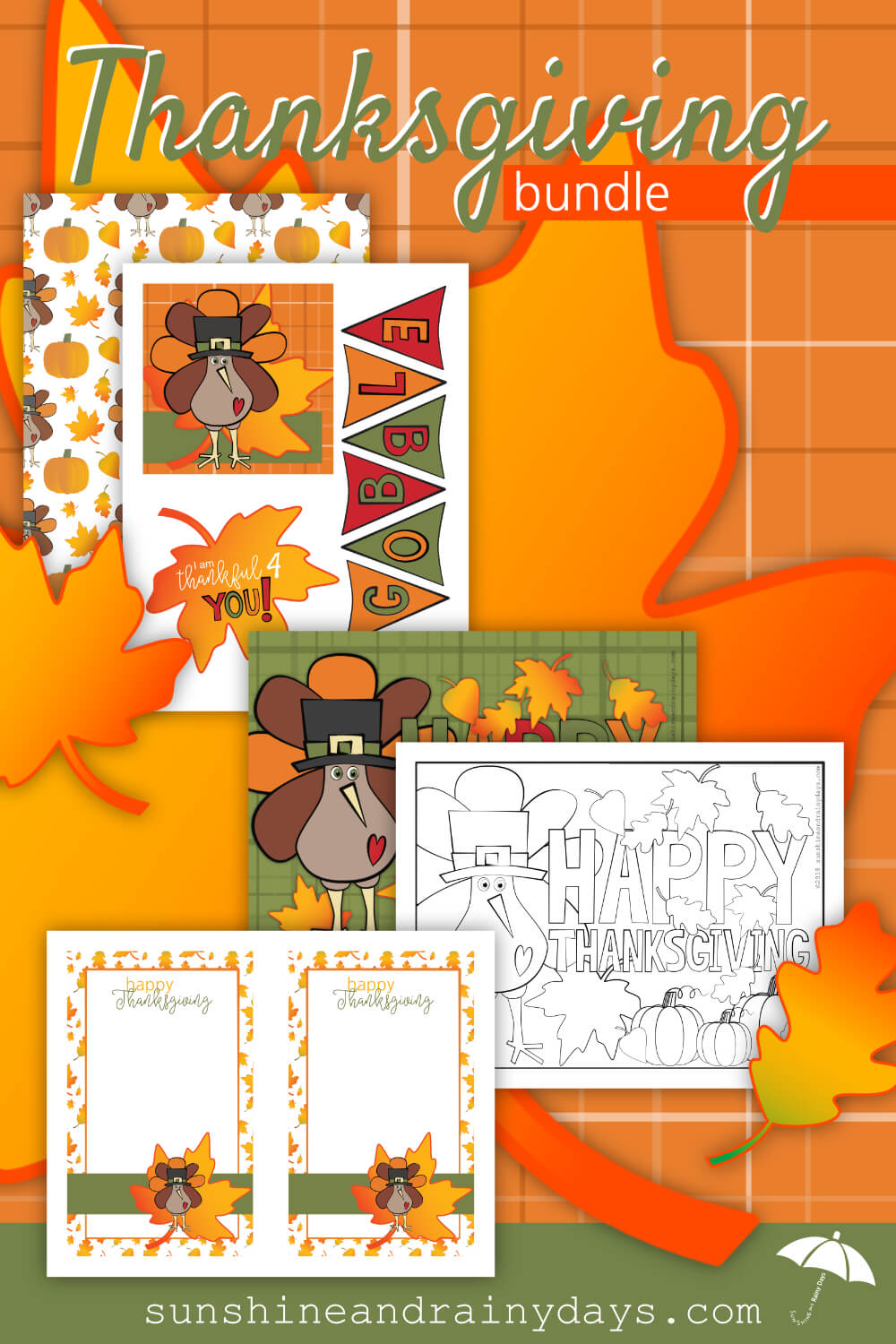 Thanksgiving Bundle (PDF) – Sunshine And Rainy Days
