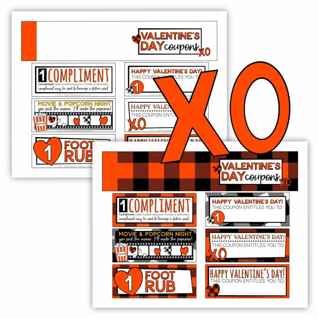 Valentine's Day Coupons (PDF) – Sunshine And Rainy Days